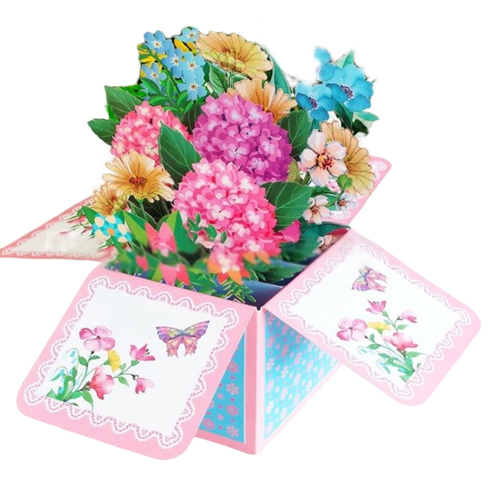 Mother's Day Paper Flowers 3D Pop Up Card Greeting Card for Mom , Pop ...