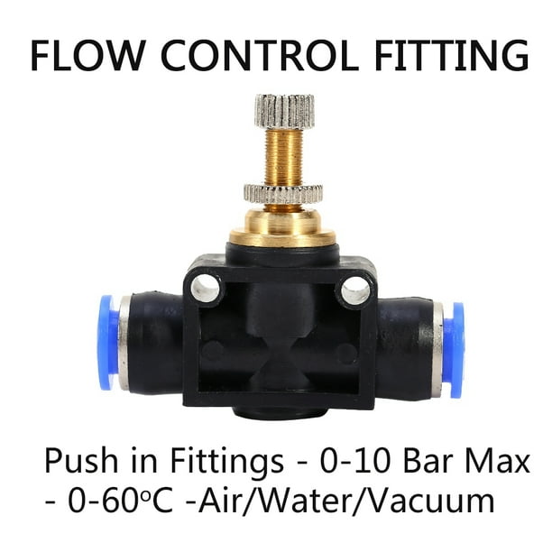 Convenient Flow Control Fitting, In-Line Speed Pneumatic Quick Air ...