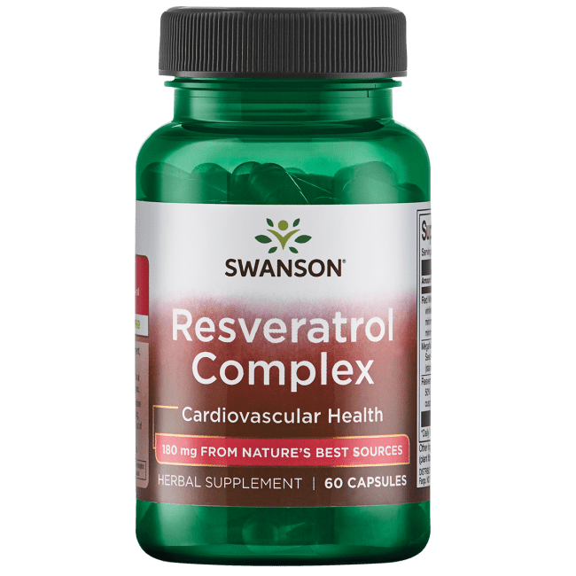 Swanson Resveratrol Complex 180 mg 60 Capsules. - Walmart.com - Walmart.com