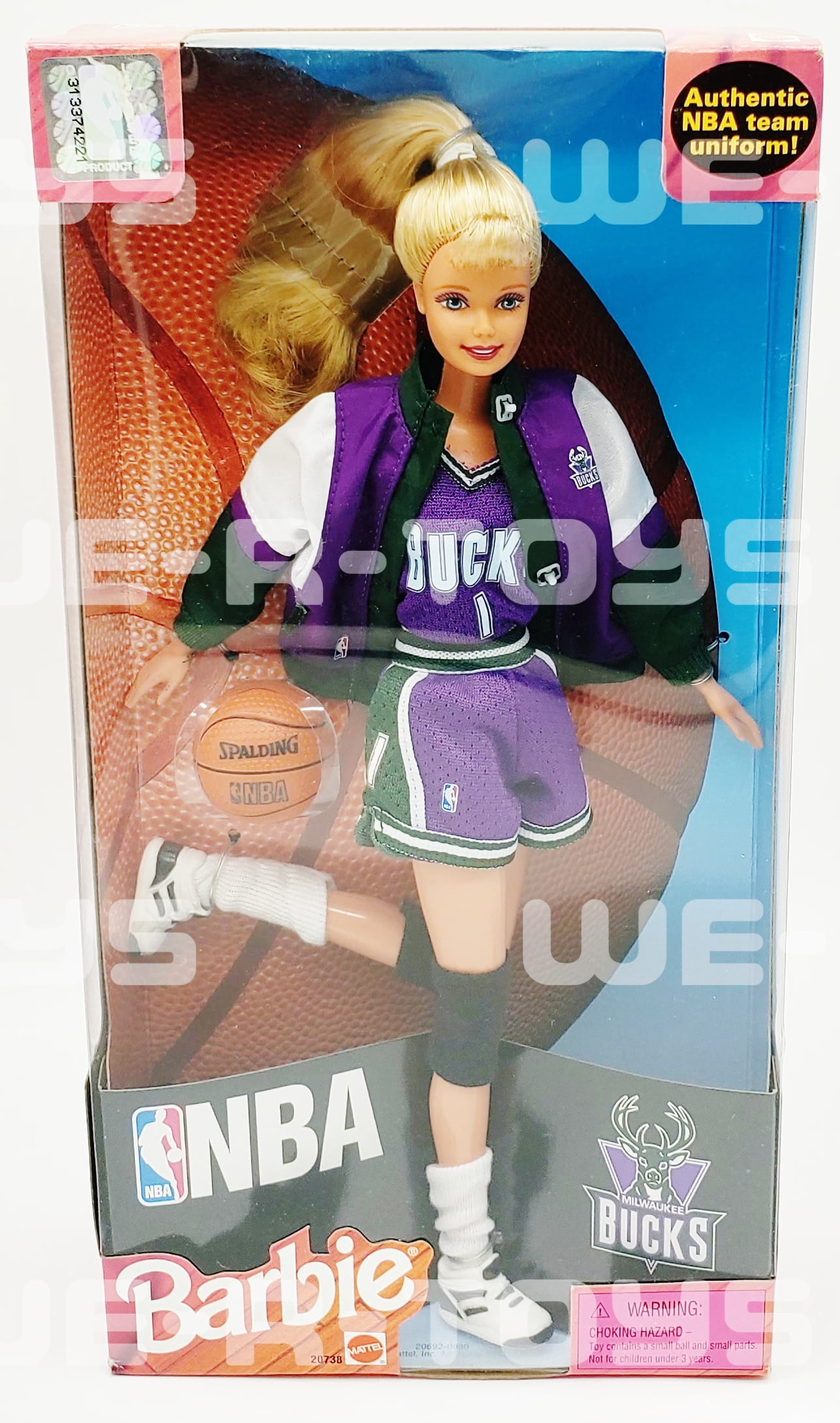 Barbie NBA Milwaukee Bucks 1998 Mattel No. 20738 NRFB - Walmart.com