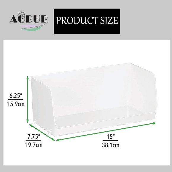 Stacking Bins Open Front