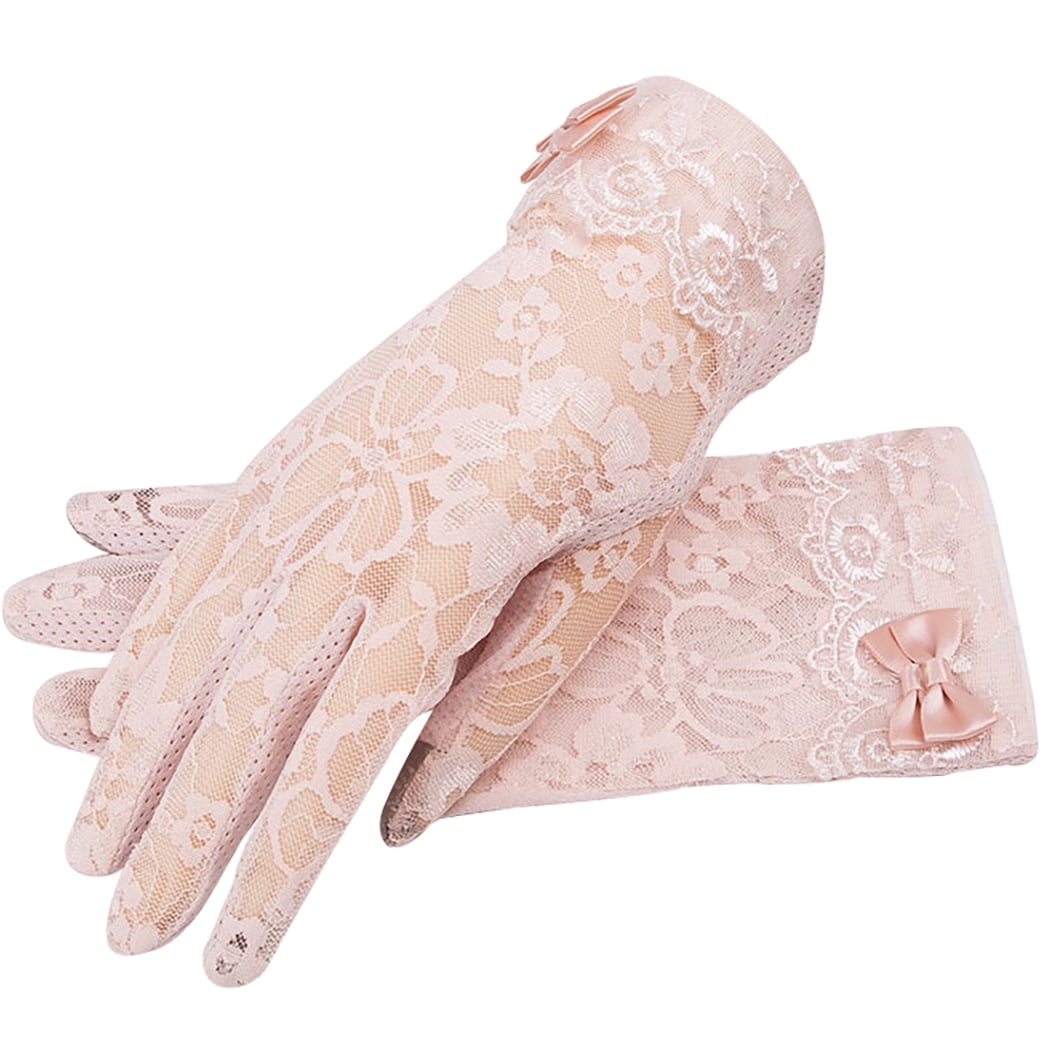 Click here for Coofit Lace Gloves Short Floral: Elegant Soft Part... prices