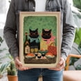 Affixzi Whimsical Cat Sushi Art Print for Unique Japanese Dining Decor ...