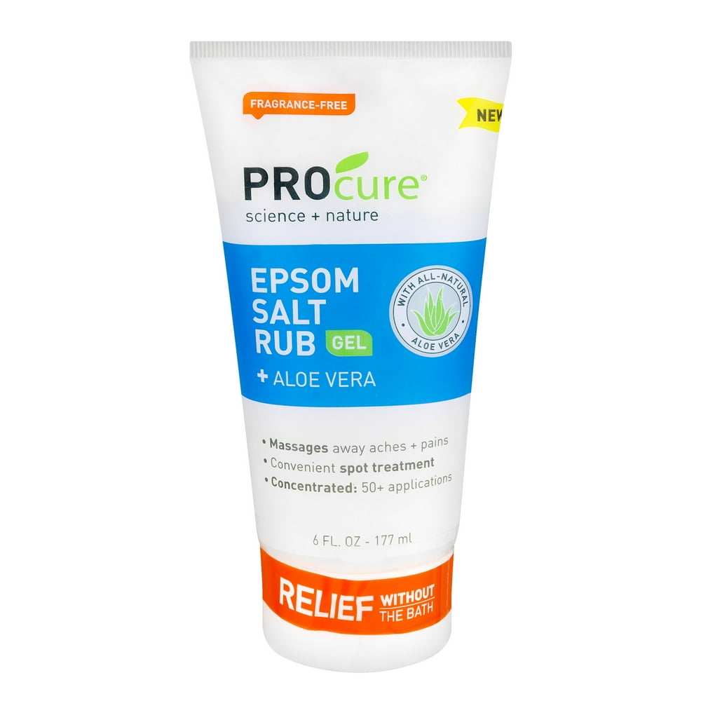PROcure Epsom Salt Rub Gel, 6 fl oz - Walmart.com - Walmart.com