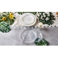 175 PCS Clear Disposable Party Dinnerware Set with Plastic Plates ...