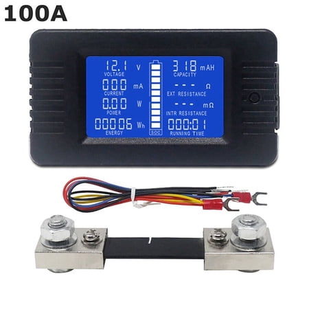 Dc Battery Monitor Meter Current Voltage Power Multimeter Ammeter ...