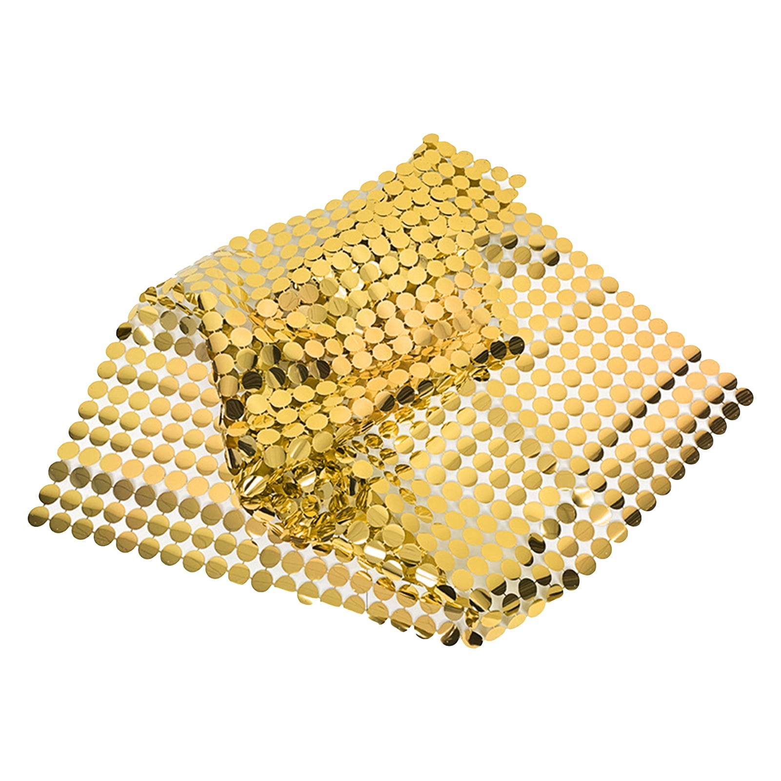 Tablecloth - 1970s Disco Party Theme Golden Sequins Print Old-fashioned ...