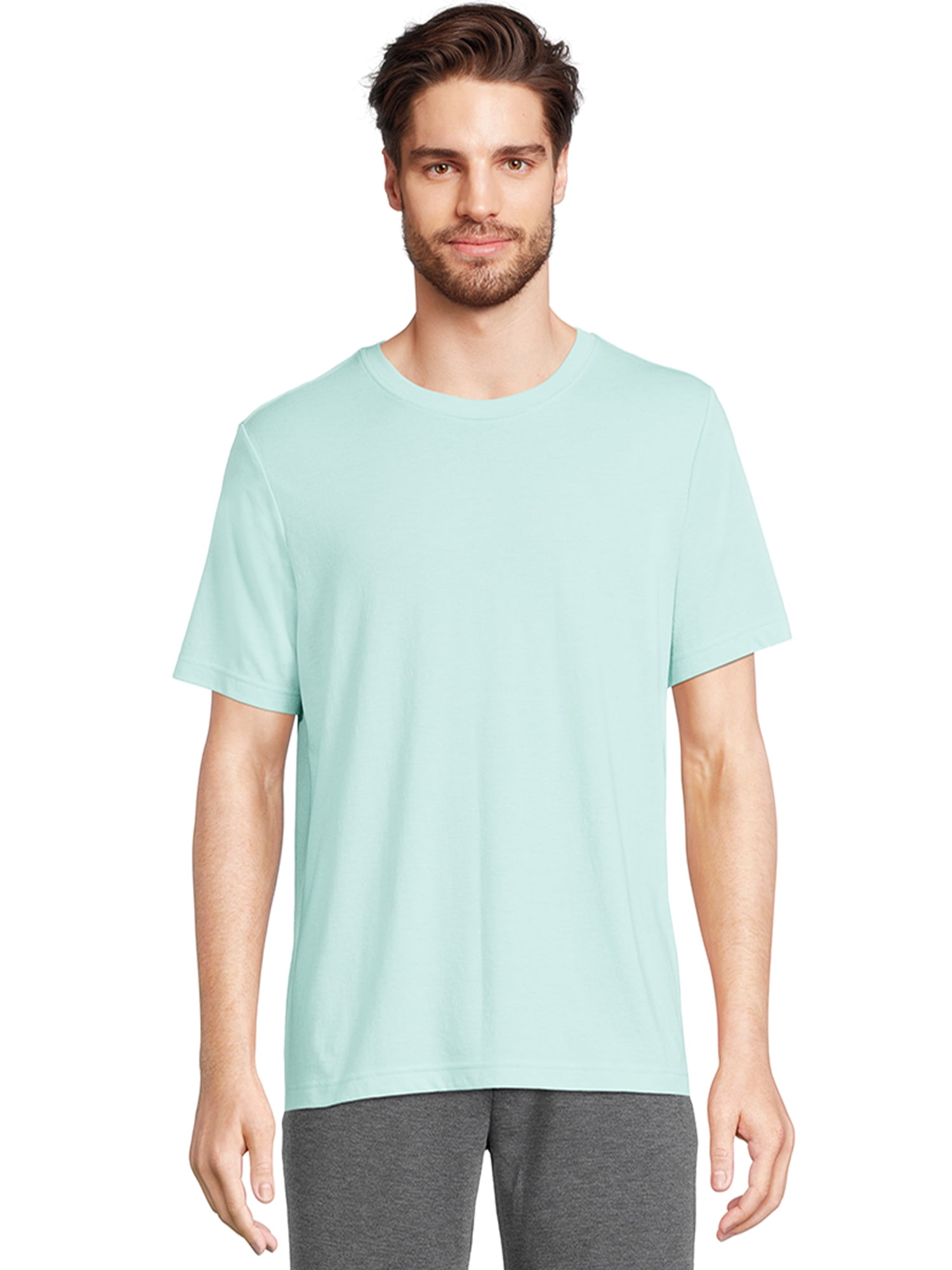 Athletic Works Men's & Big Men's Active Crewneck Short Sleeve Tee Shirt ...