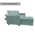 "Magic Home 81"" Sectional Corner Apartment Sleeper Sofa, Modern ...