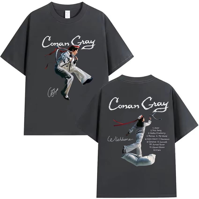 Click here for Tianchu Conan Gray Wishbone World Tour 2026 T Shir... prices