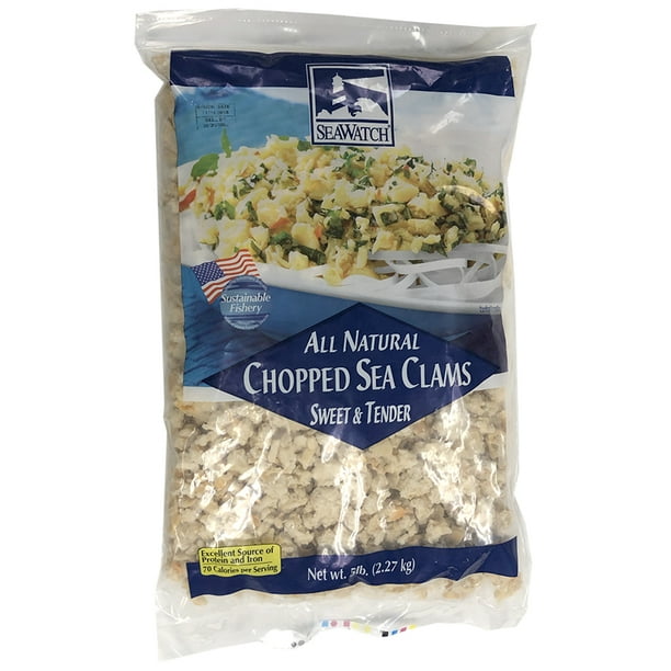Sea Watch Frozen Chopped Clam Meat, 5 Pound - 2 per case. - Walmart.com