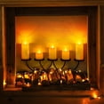 Pure White Flickering Flameless Candles, Battery Operated Acrylic LED ...