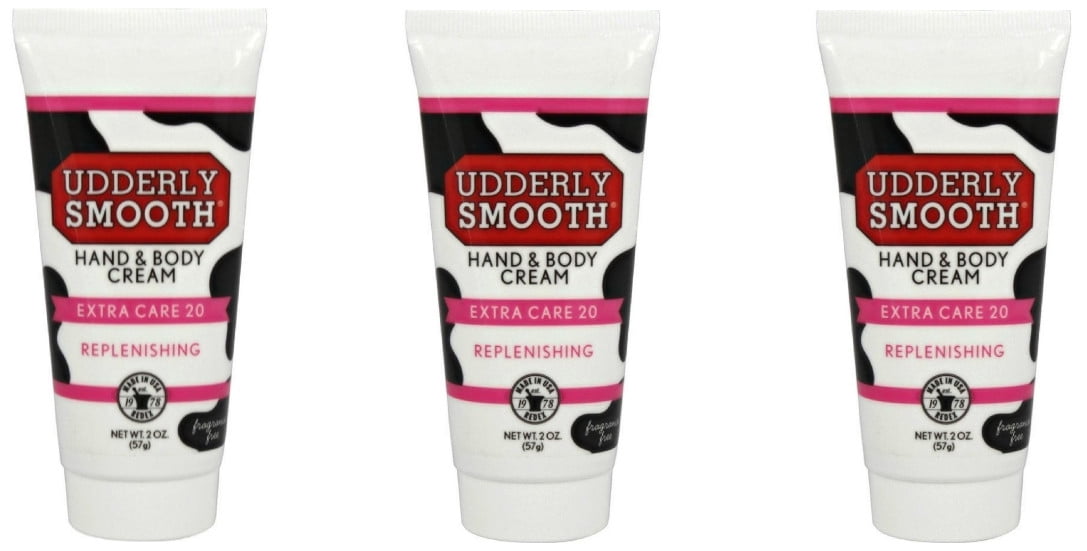 Udderly Smooth Extra Care Cream With 20% Urea, Unscented - 2 Oz, 3 Pack ...