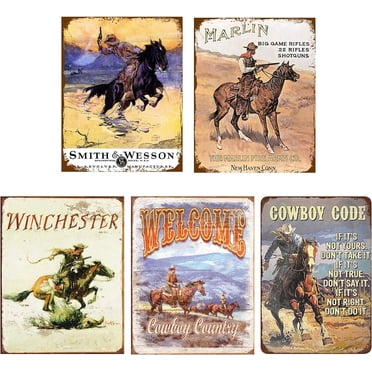 Rustic Western Cowboy Diamond Teardrop Crystals Tooled Leather Wall ...