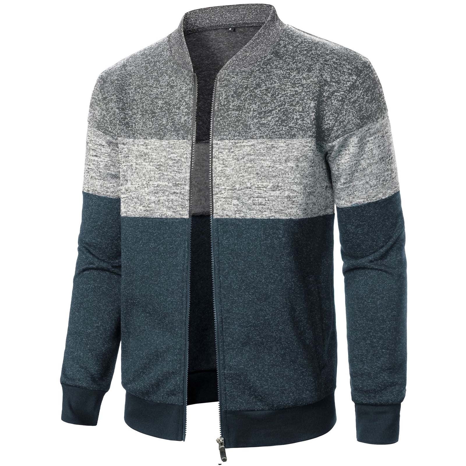 Click here for Rxirucgd Mens Long Zipper Sweater Sleeve Sweater C... prices