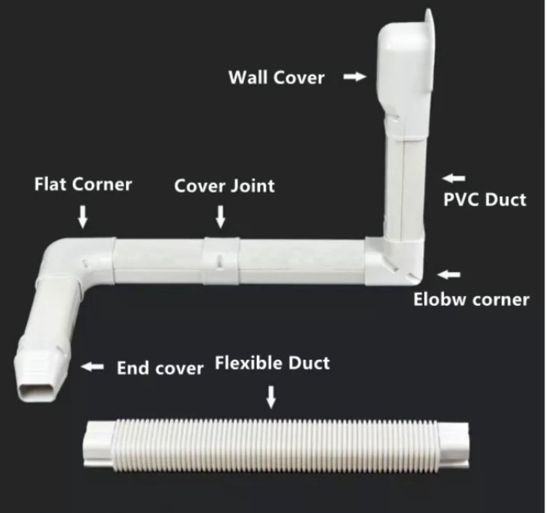 3" Mini split line set cover 8 feet kit - Walmart.com