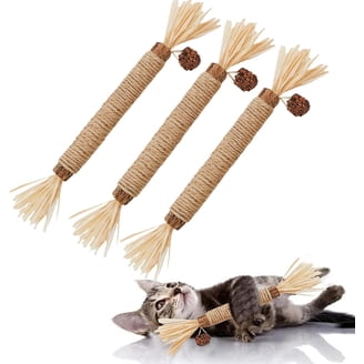 Grembeb Cat Toy 5Pack Silvervine Feather Indoor Catnip Ball Chew ...