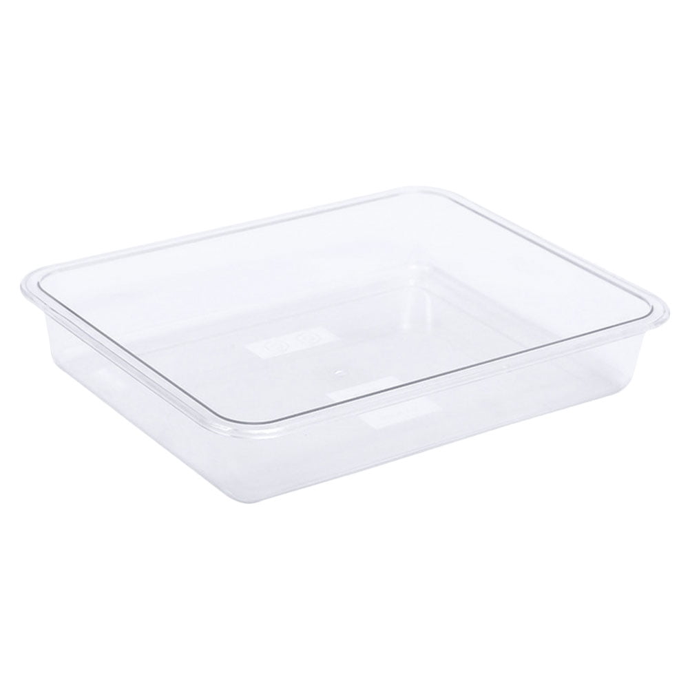 1 plato rectangular transparente para ensalada fría con verduras ...