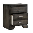 1pc Contemporary Style 3 Storage Drawers Nightstand End Table Bedroom ...