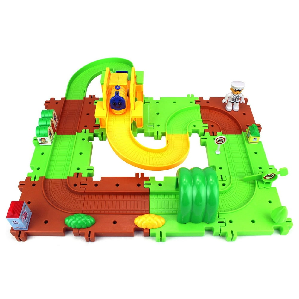 Happy Train Commander '07 Toy Train Car & Track Playset w/ Battery ...
