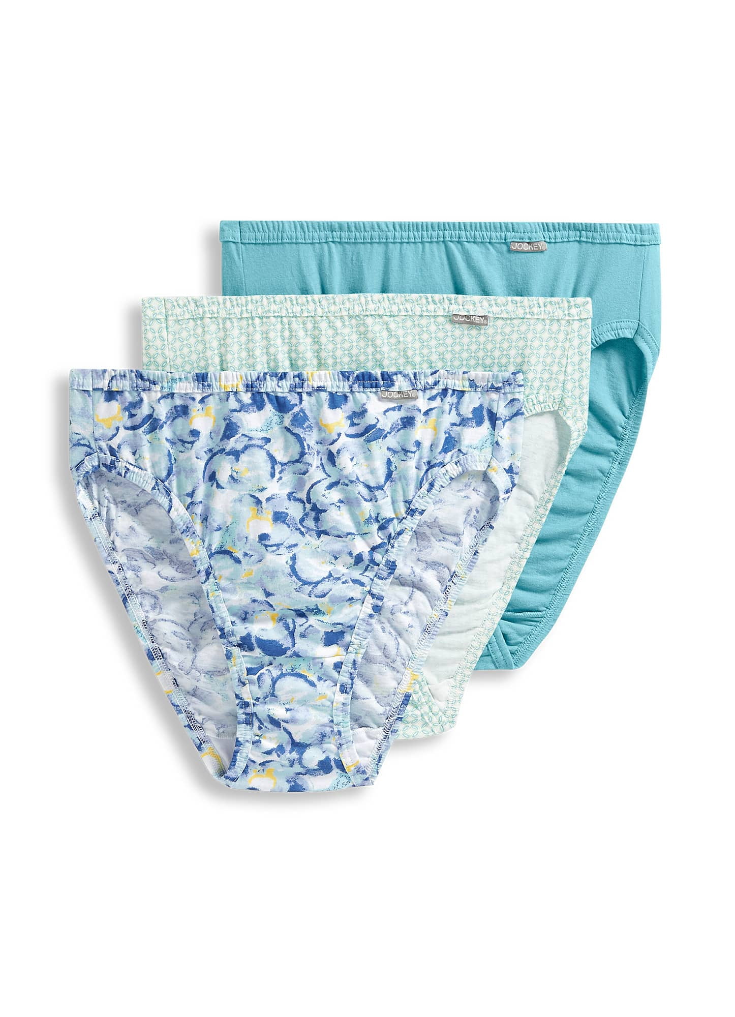 Jockey Womens Plus Size Elance French Cut 3 Pack Underwear Cuts 100