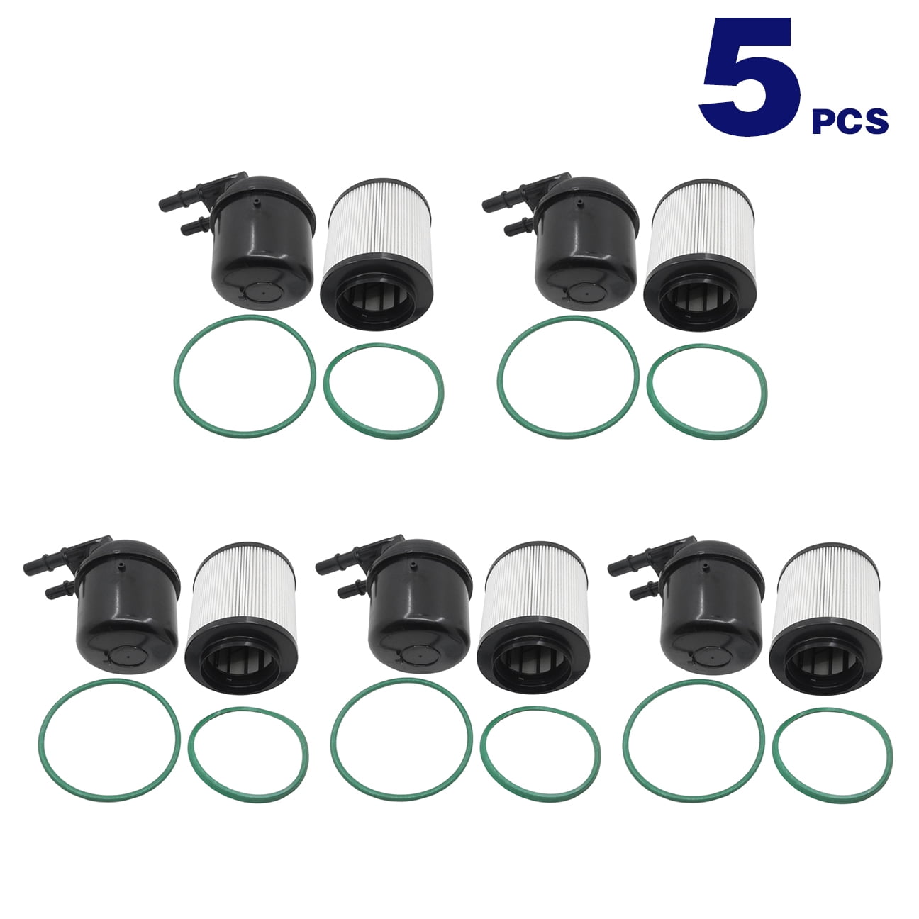 5 Set of Fuel Filter Compatible with 2011-2016 Ford F250 F350 F450 F550 ...