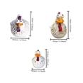 Funny Chicken Fence Decoration, Whimsical Animal Garden Statue for ...