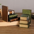 HASACHYL Bookend with Storage, Decorative Faux Book Design Organizer ...