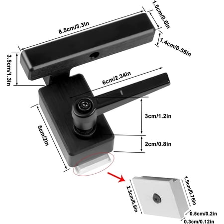 Miter T Track Stop for 30mm TSlot Woodworking Guide Rail 30 Type ...