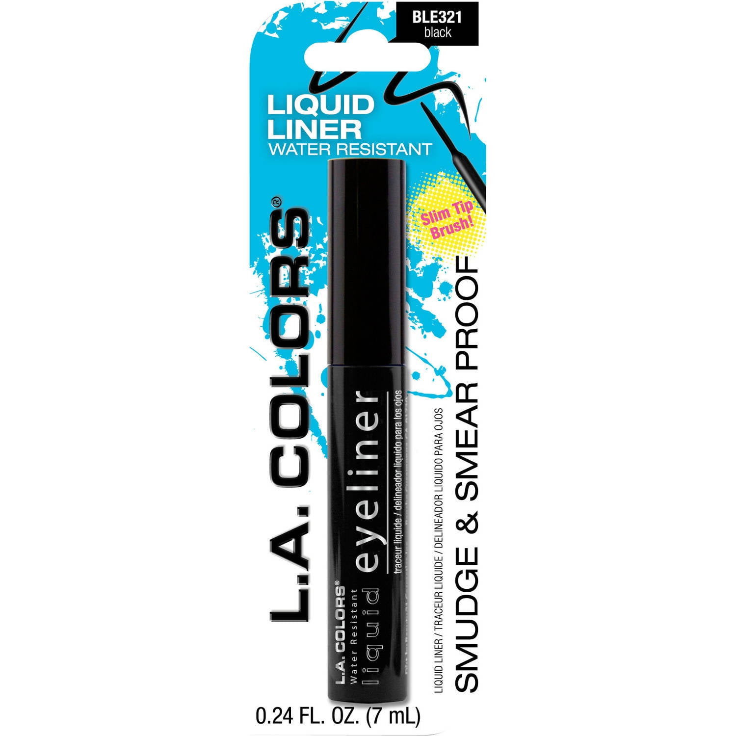 L.A. Colors Liquid Liner Water Resistant - Black - Walmart.com