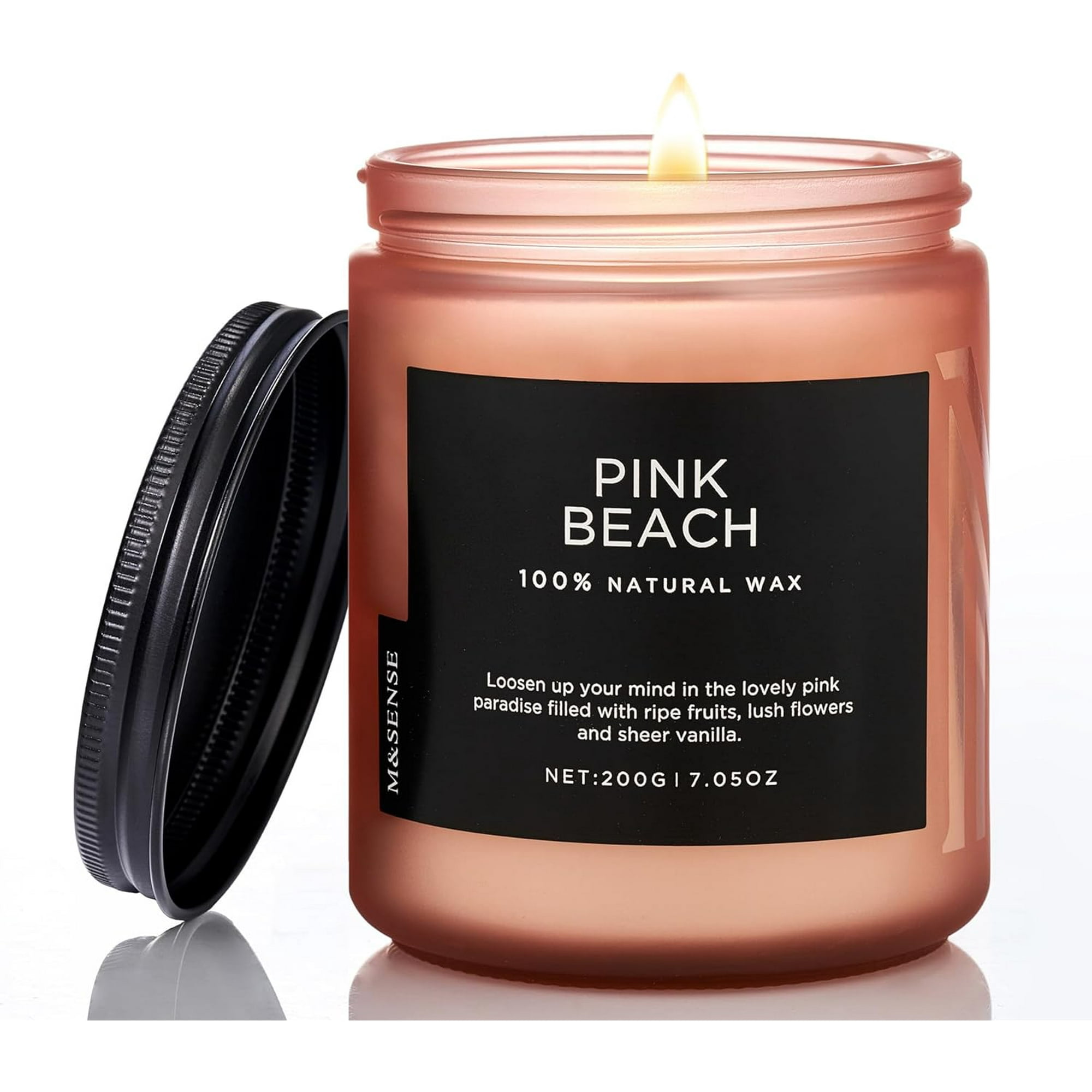 Click here for Siabc-Pink Beach Sands Natural Soy Candle  Pineapp... prices