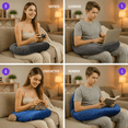 Mello Lap Pillow – Memory Foam Cushion for Reading, Gaming, and Remote ...
