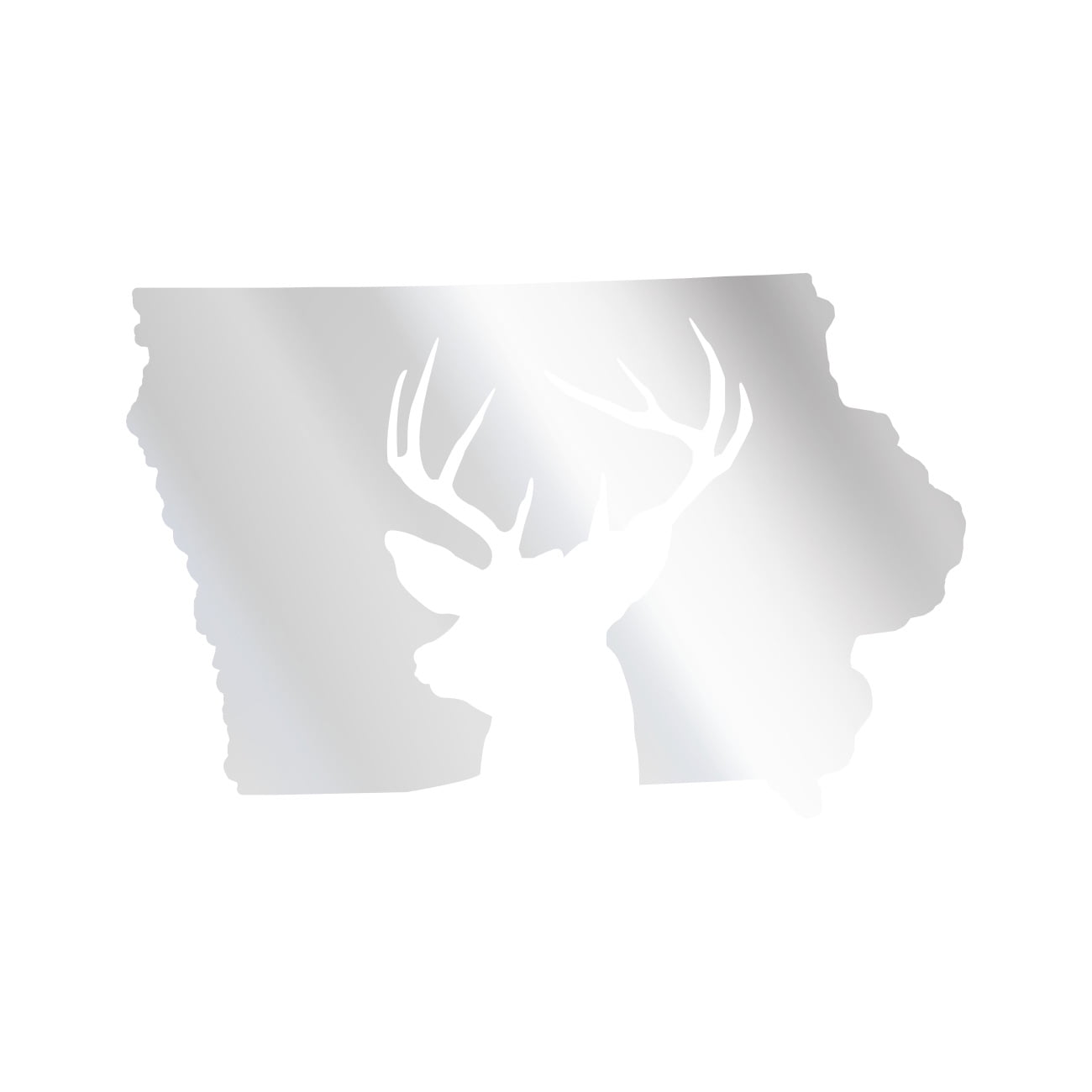Iowa Deer State Sticker Decal Die Cut - Self Adhesive Vinyl ...