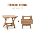Zimtown Folding Side Table Square Picnics Adirondack Portable - Walmart.com