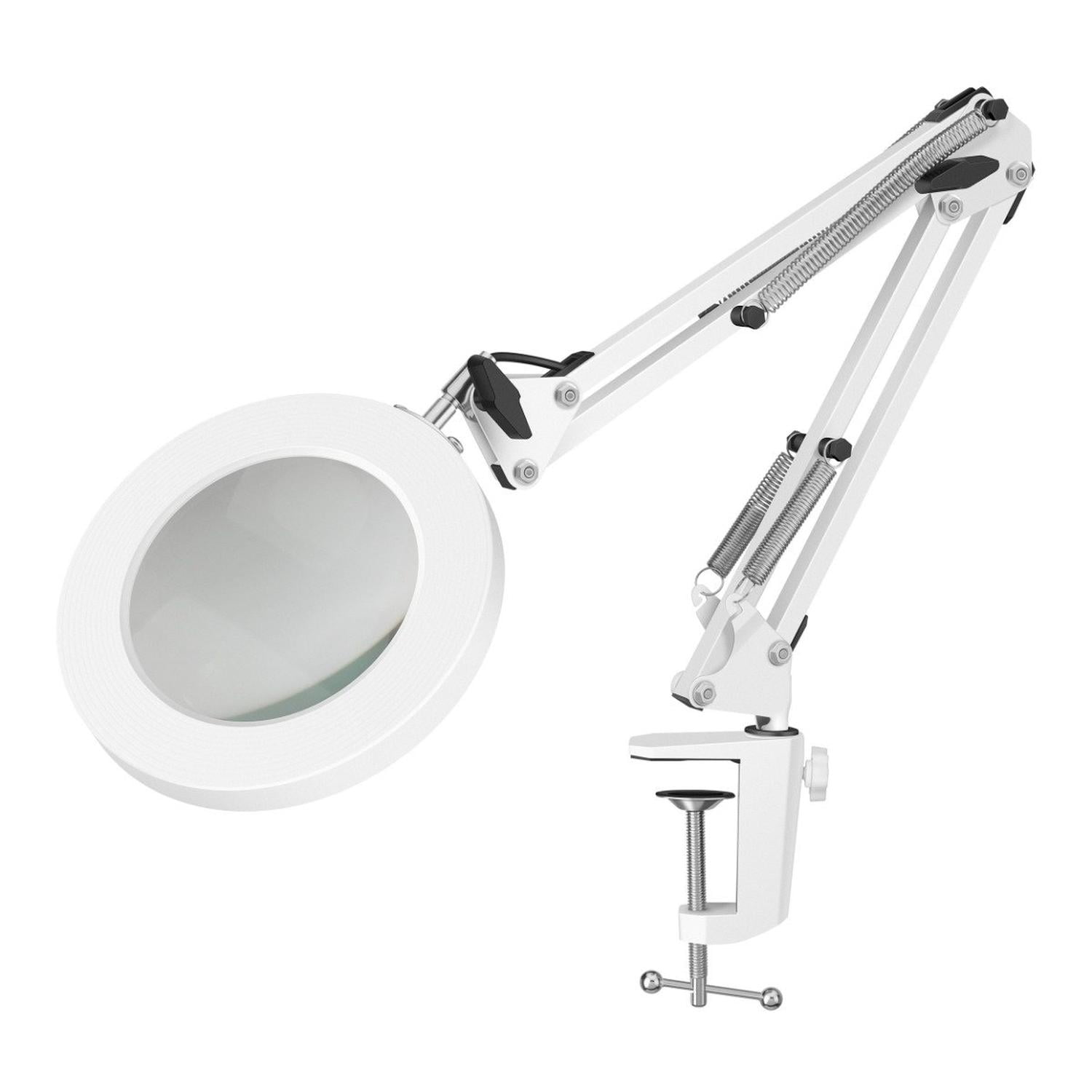 Lámpara LED con Lupa Steren Brazo articulado 5x 3 tonalidades de luz ...