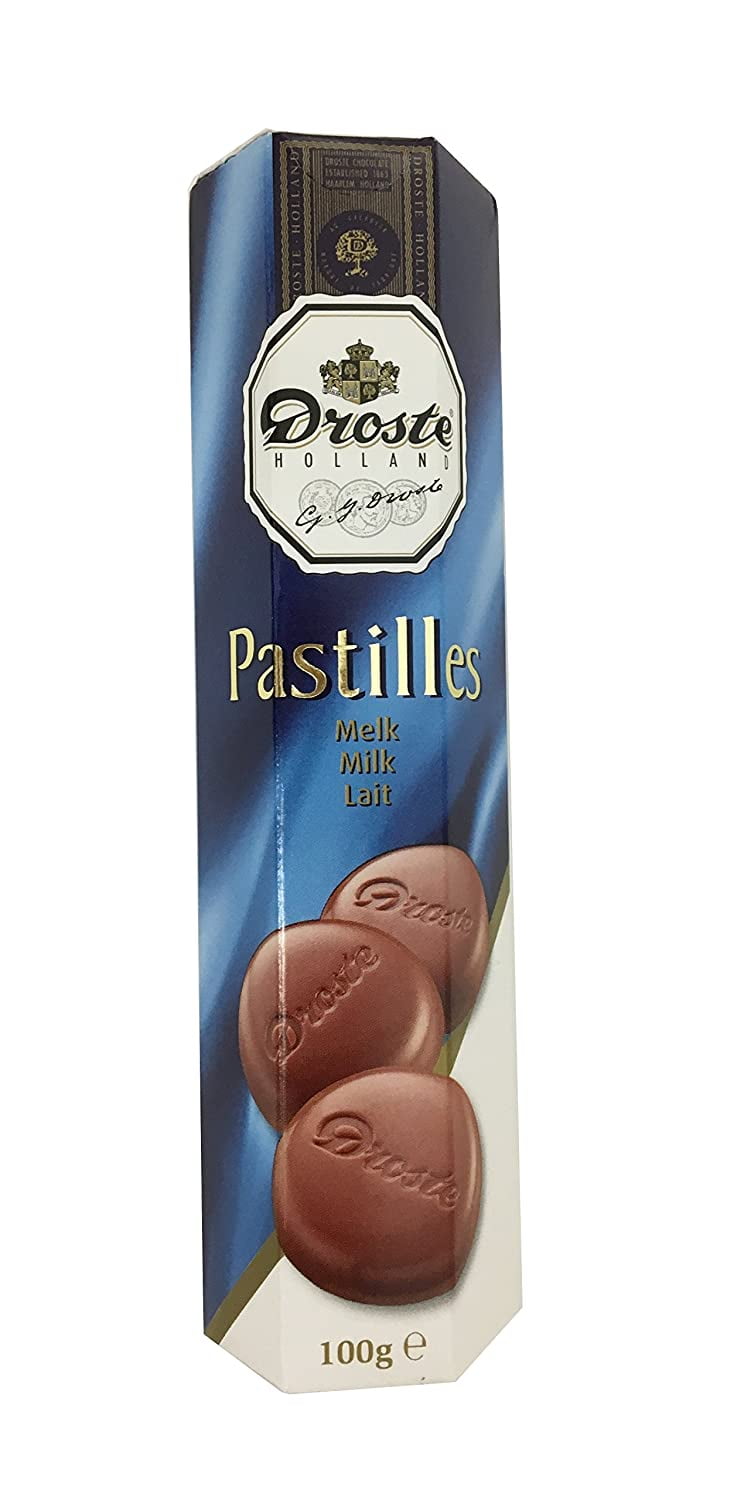 Droste Dutch Milk Chocolate Pastilles -- 3 oz (86 g) MADE IN HOLLAND ...