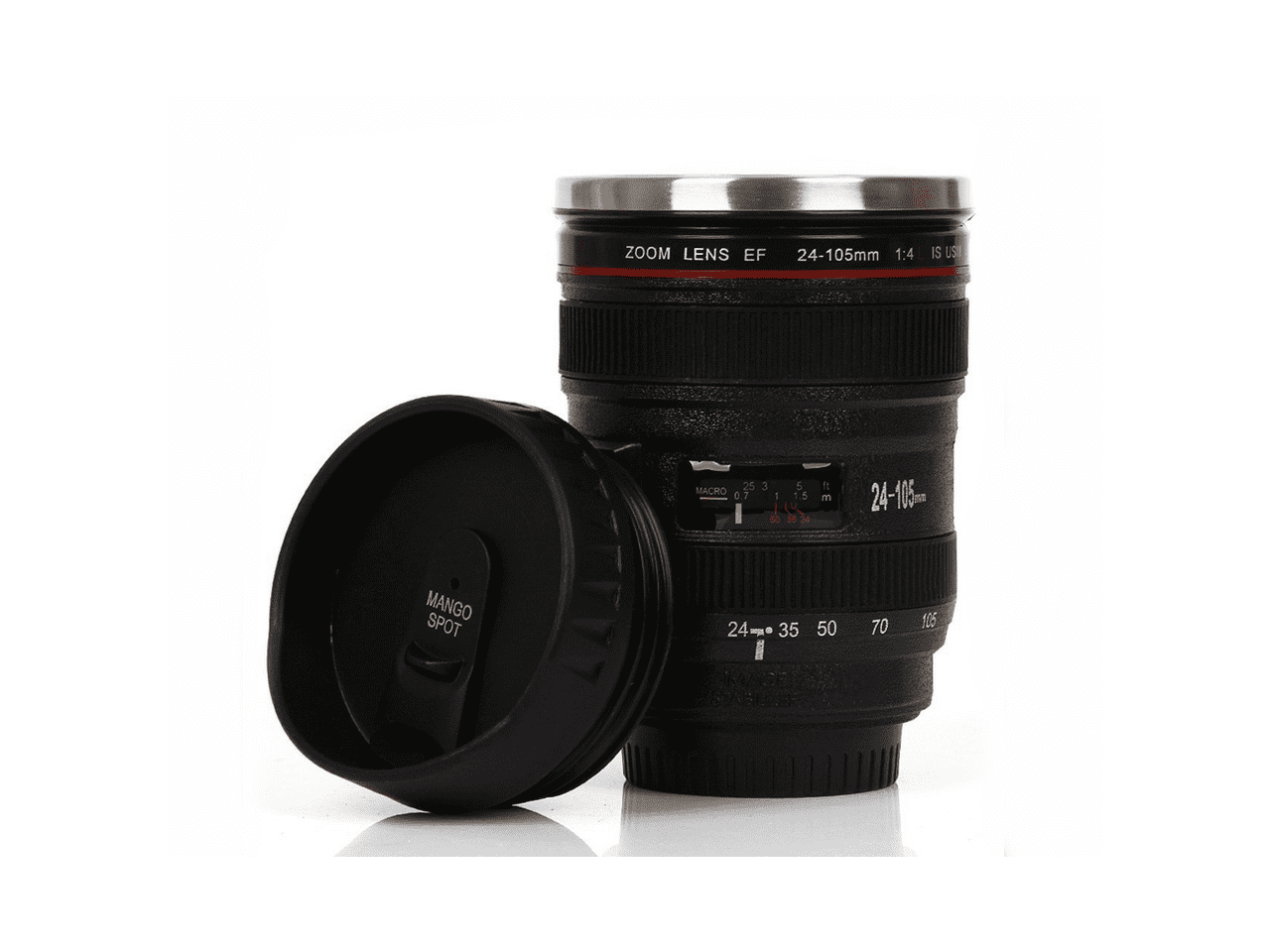 FC-3 12 oz Stainless Steel Camera Lens Travel Thermos Coffee Cup ...