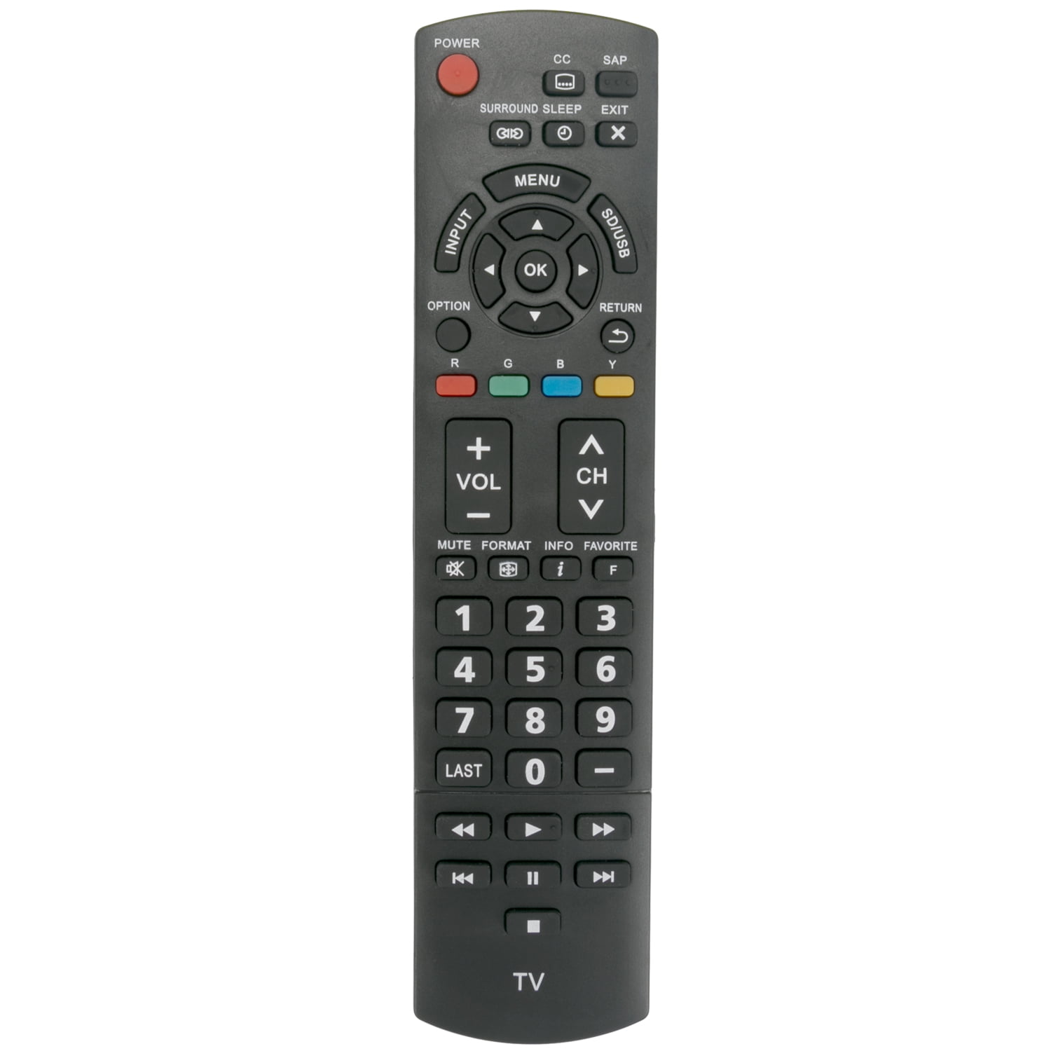 N2QAYB000706 New IR Remote for Panasonic LCD TV TC-L32X5 TC-P42X5 TC ...