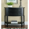 Powell Antique Black Through Terra Cotta Demilune Console Table ...