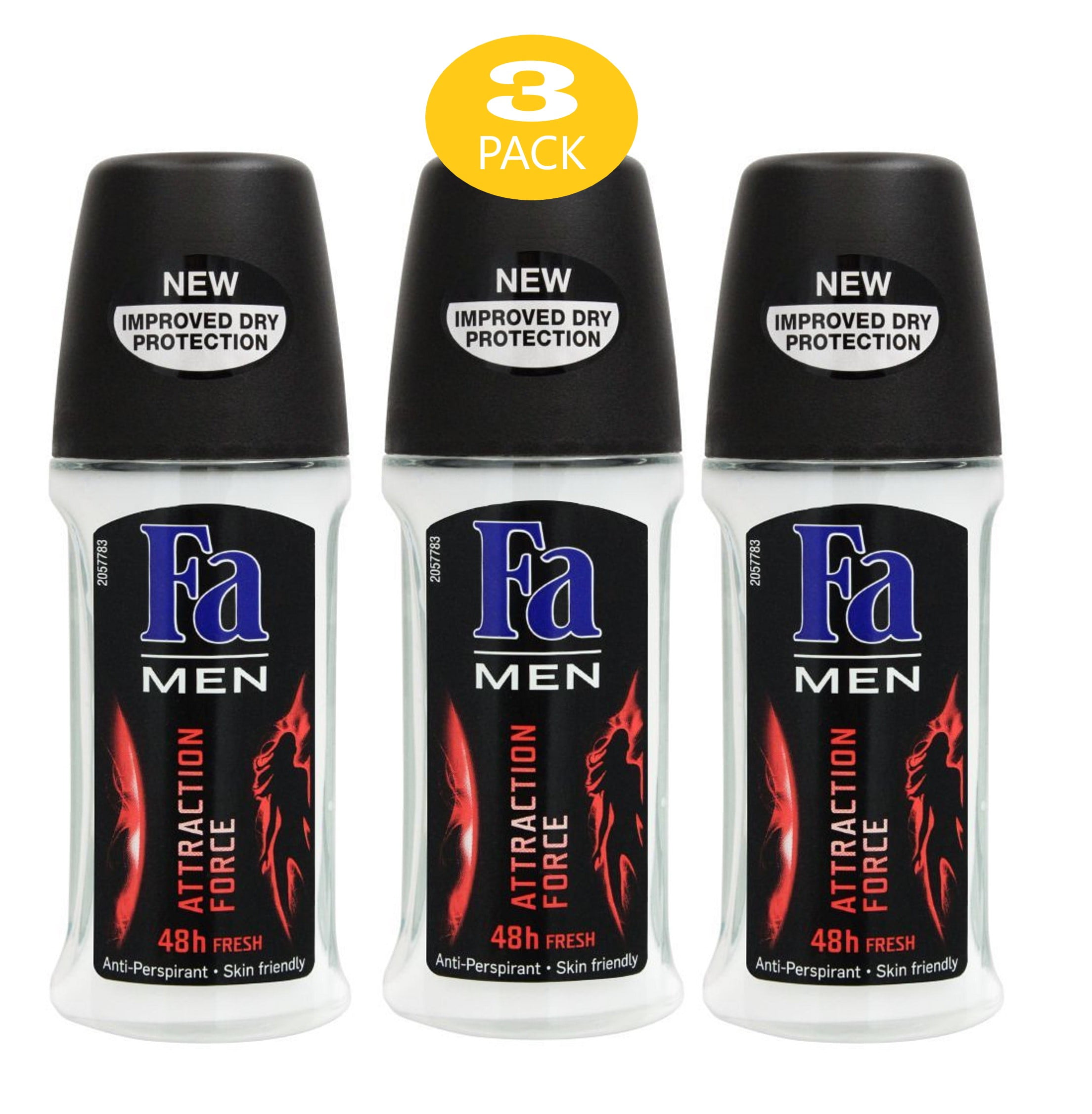 Fa Deodorant 1.7 Ounce Roll-on Attraction Force, Antiperspirant for Men ...