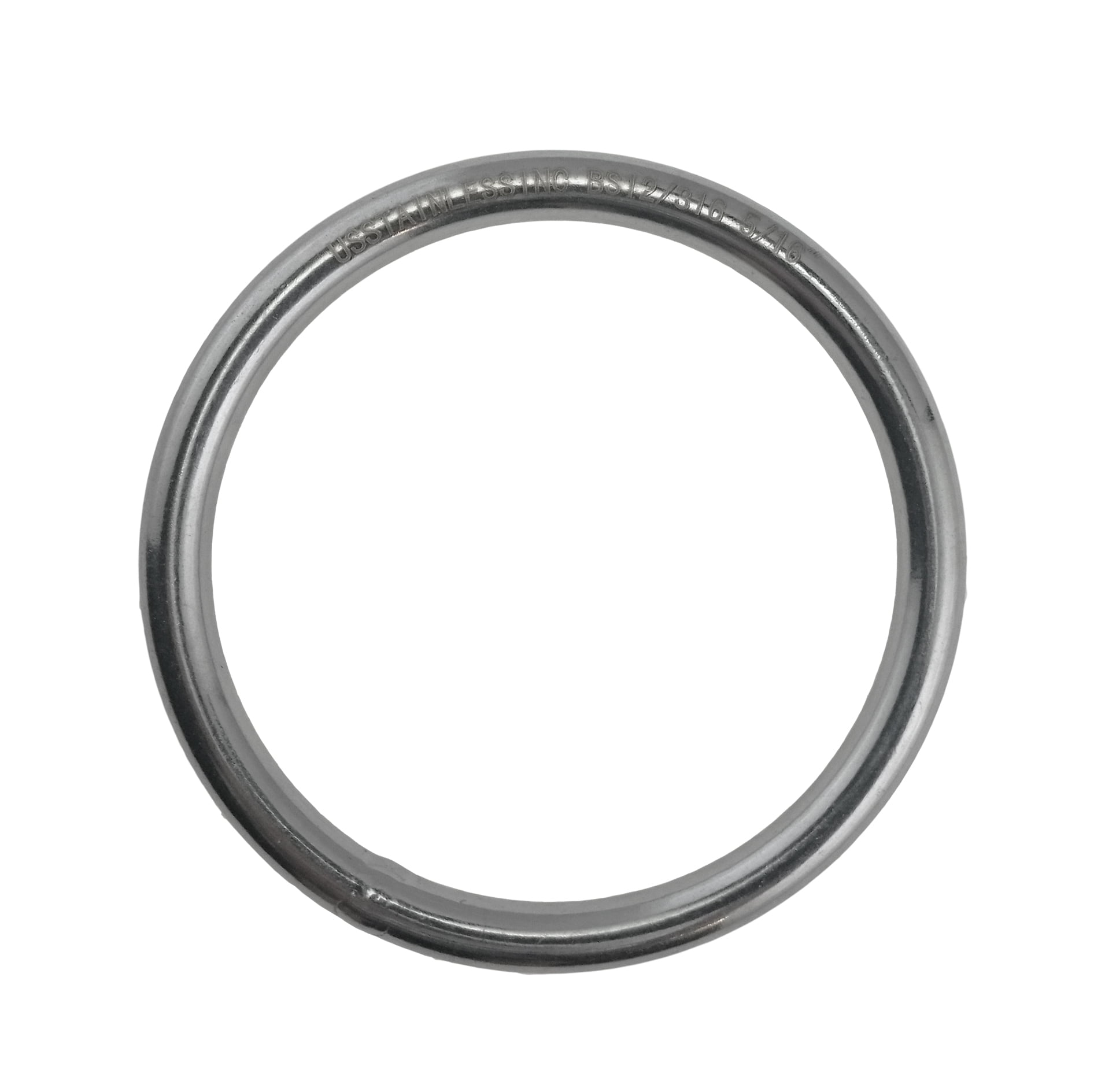 Stainless Steel 316 Round Ring Welded 3/8" x 4" (10mm x 100mm) Marine ...