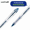 Uni-ball Vision Elite UB200 Rollerball Pen - Black Liquid Ink Pen, 0 ...