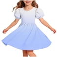 Babcutegg Girls’ Breathable Summer Dress With Ruffled Short Sleeves ...