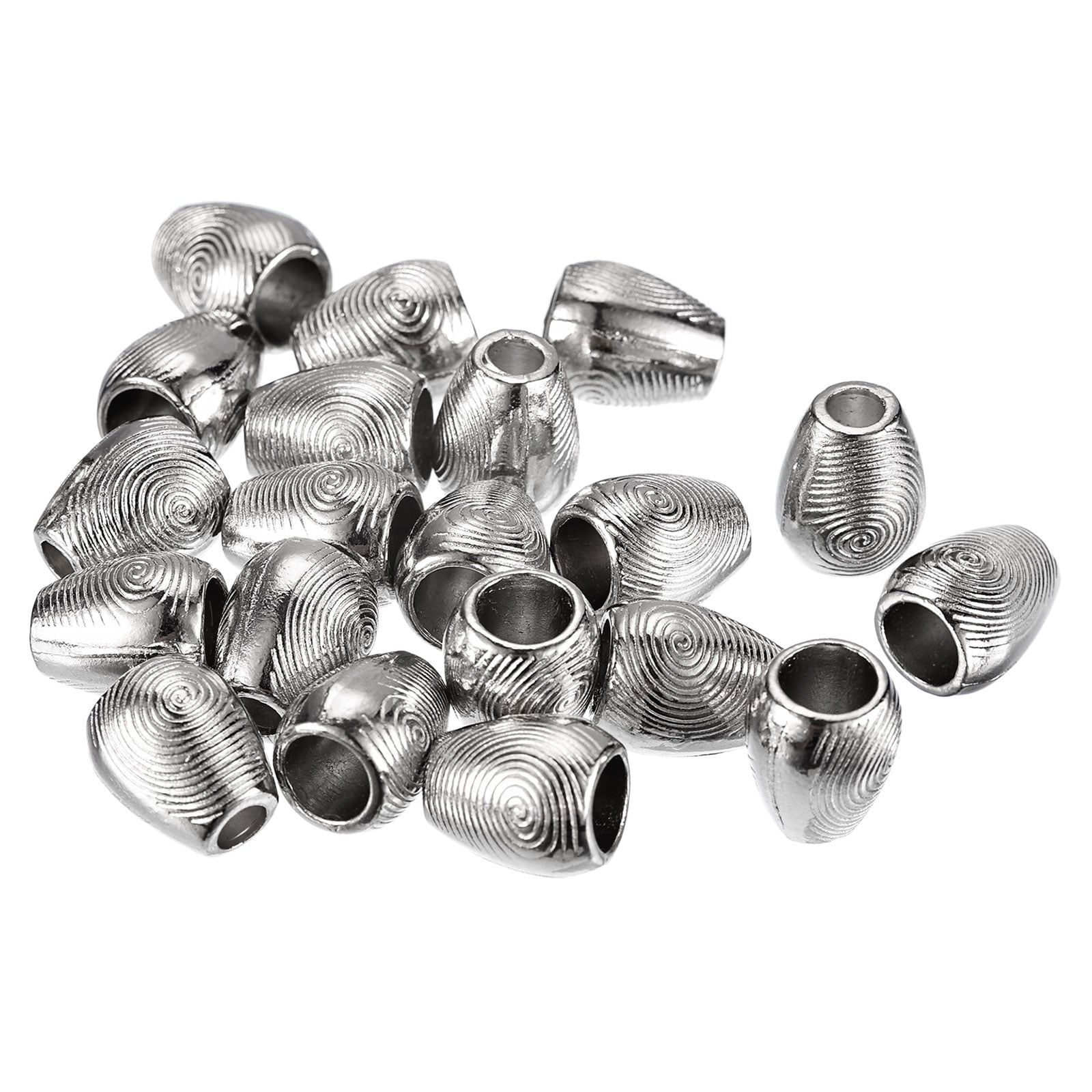 Uxcell 20pcs Bell Stopper Cord Ends Lock, Metal Cord Rope Fastener Ends ...