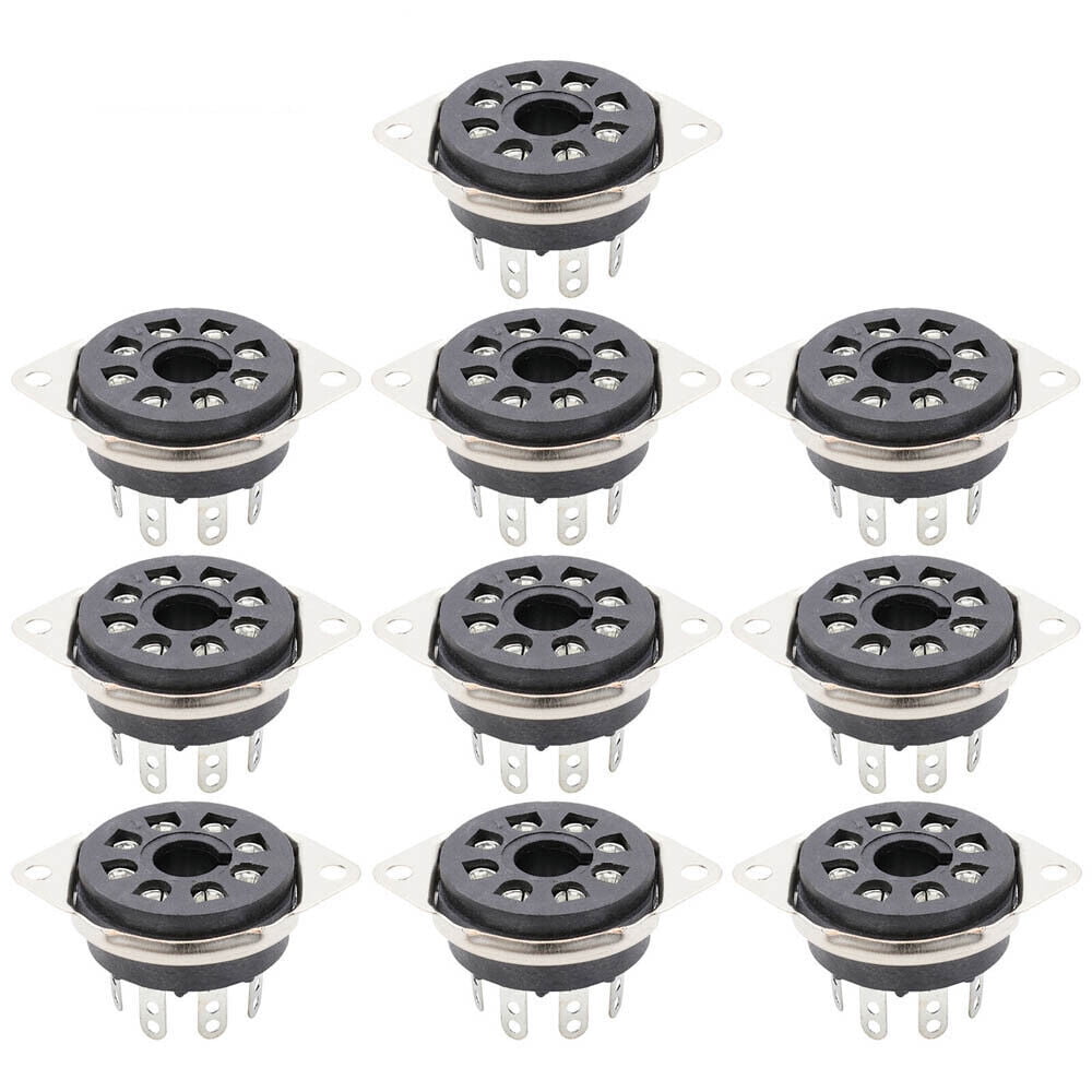 For KT88 EL34 6550 GZ34 Bottom Chassis Mount 8 Pin Octal Bakelite Tube ...