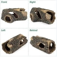 Aquarium Large Betta Log Resin Hollow Tree Trunk Decor Artificial Wood ...