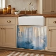 Absstract Color Block Cabinet Curtains Blue Beige Gradient Art Sink ...