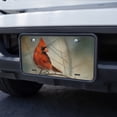 Cardinal Red Bird on Tree Branch Novelty Metal Vanity Tag License Plate ...
