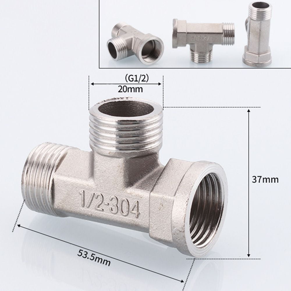 Variable Diameter External Elbow Female-Male Threaded Stainless steel ...