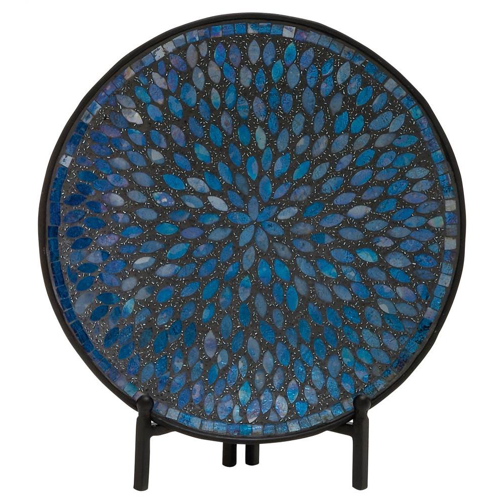 Classy Metal Mosaic Platter With Stand - Walmart.com - Walmart.com